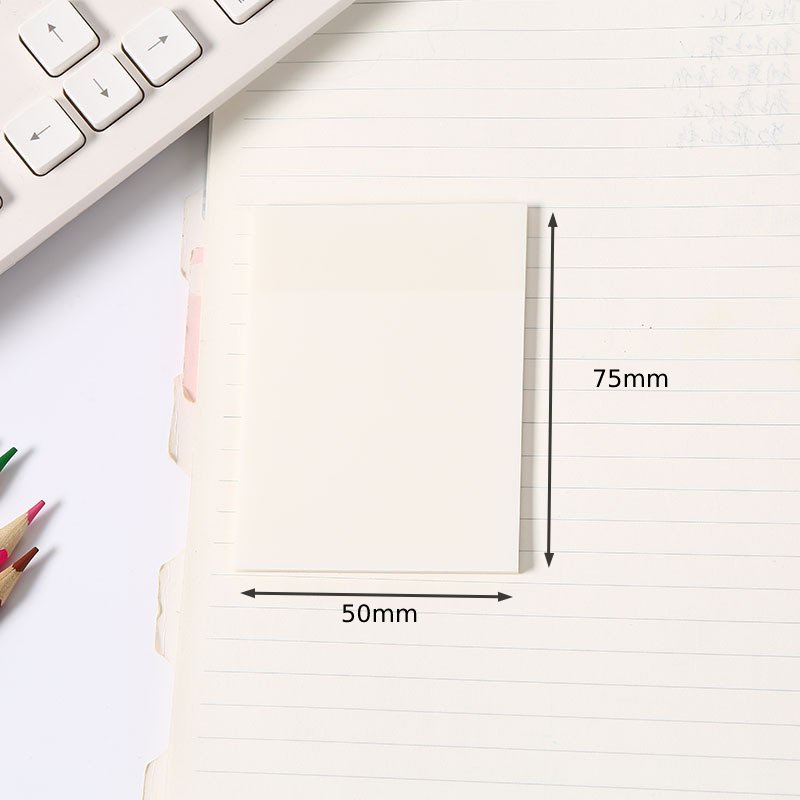 PET Transparent Sticky Notes Perspective Waterproof & Clear Post-it ...