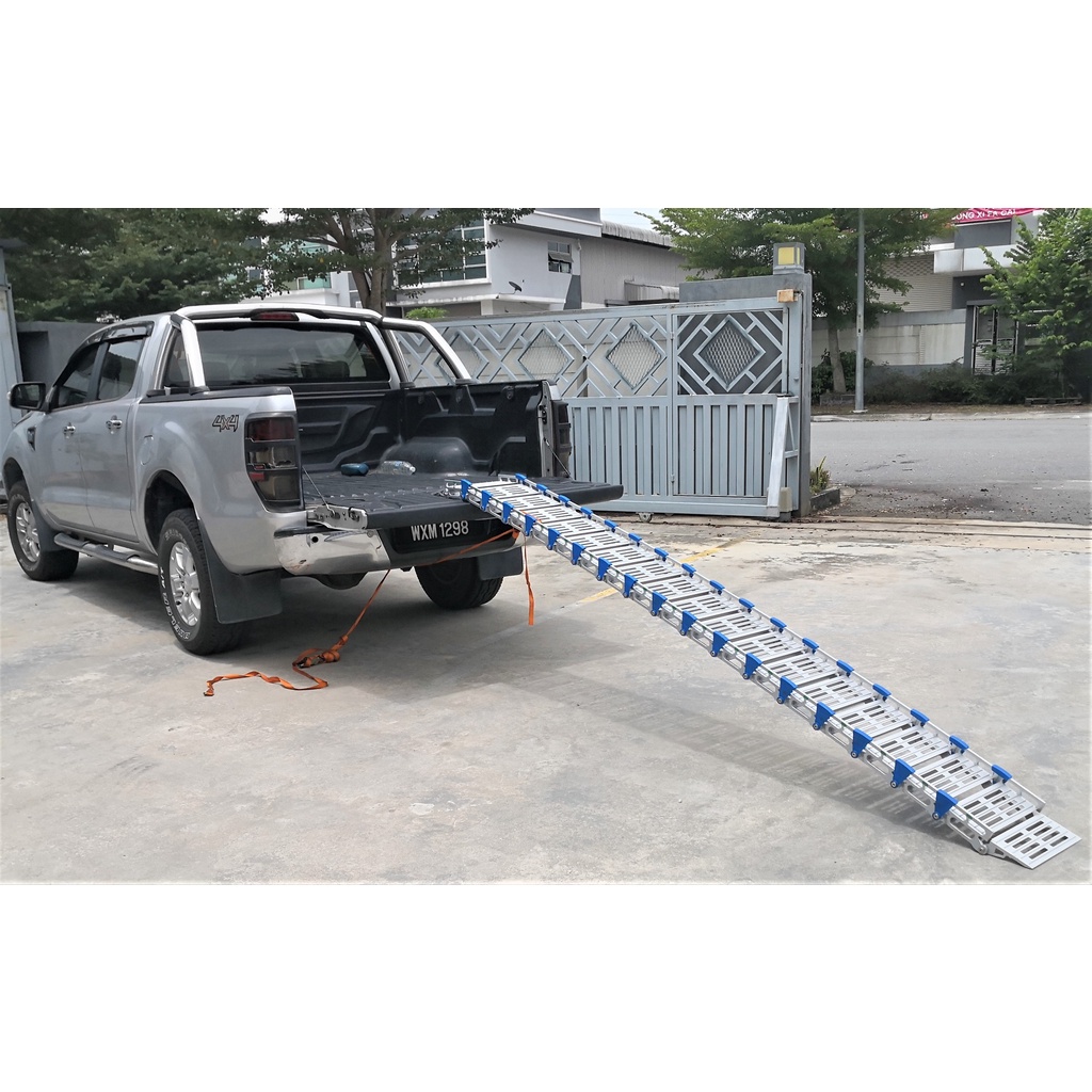 KODO Motorcycle Rollable Ramp Aluminum 4X4 Heavy Duty Bike Ramp Tangga ...
