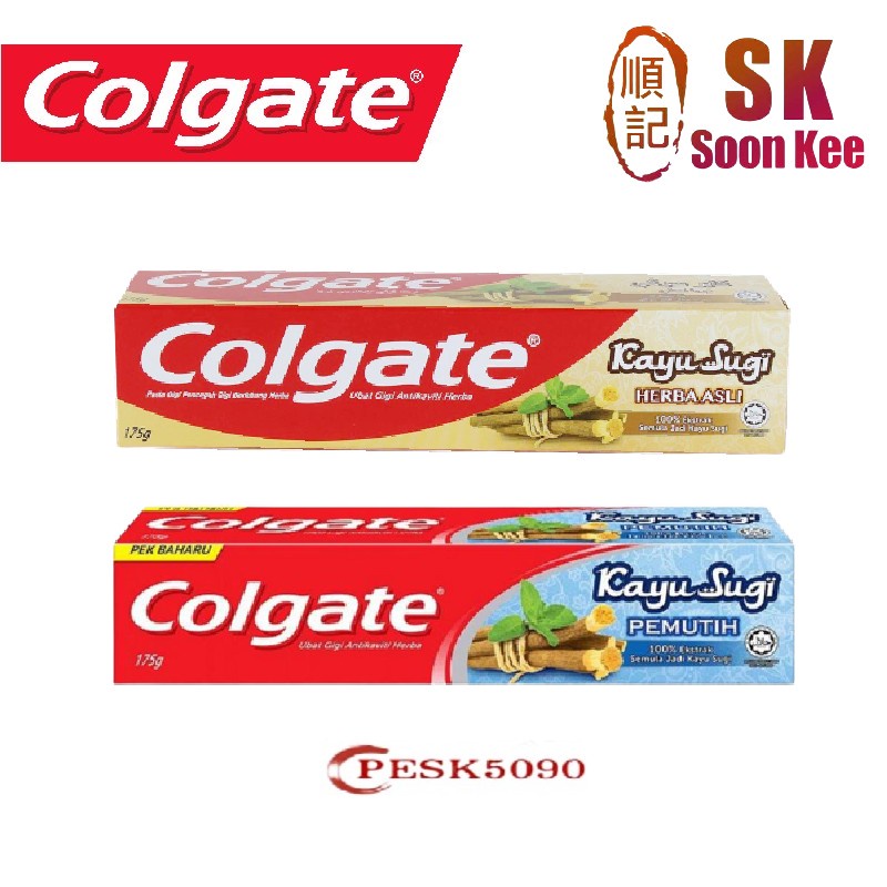Colgate Ubat Gigi Antikaviti Herba Kayu Sugi 175g (Herba Asli / Pemutih ...