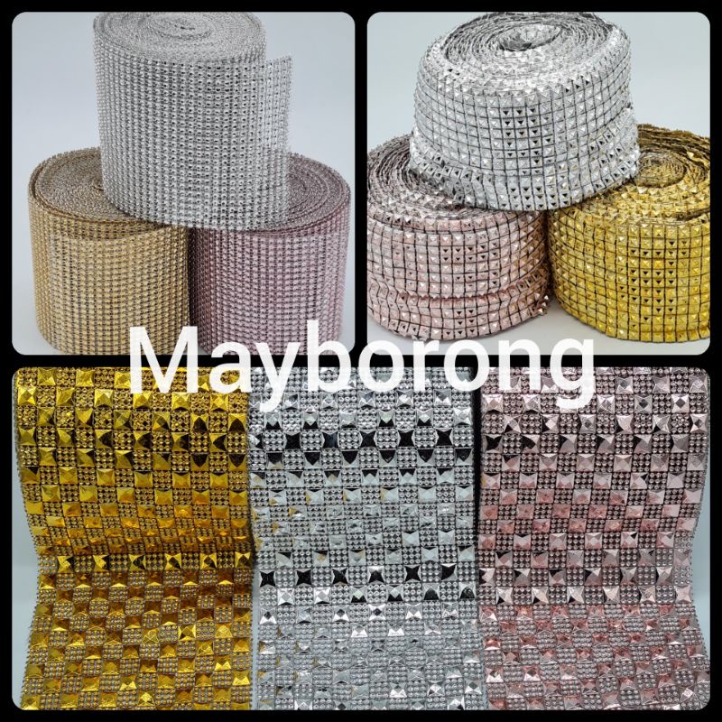 Mesh Trim /Diamond Ribbon/Beads Lace/Cake Lace/Manik diamond/Manik Lace ...