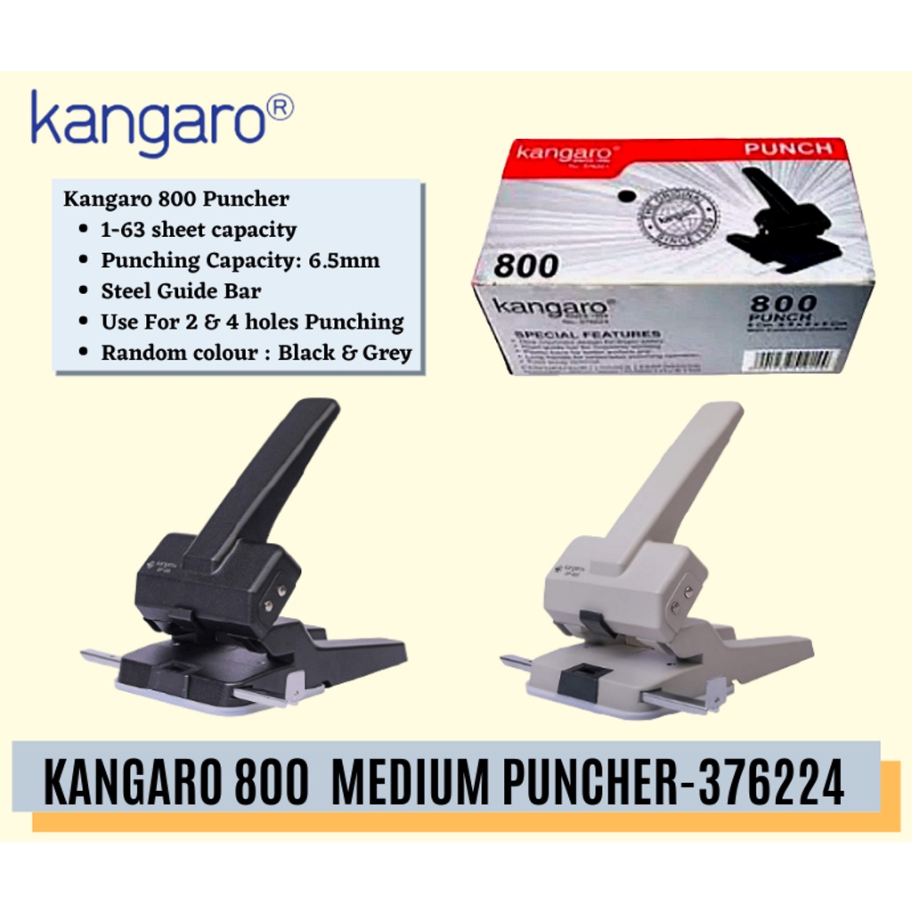 KANGARO DP-800 HEAVY DUTY PUNCHER / Paper Puncher / Hole Puncher ...