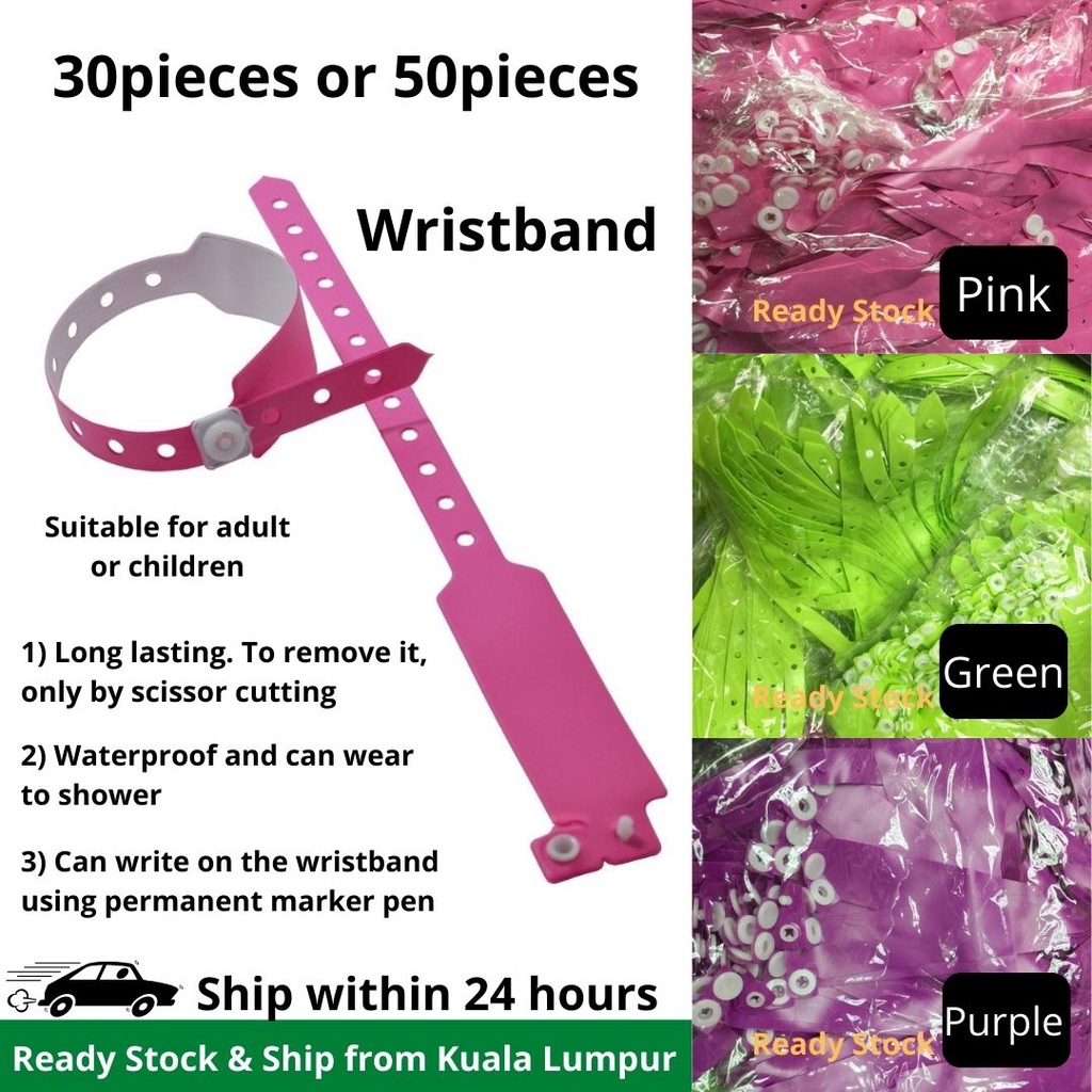 Wristband Hand Tag Hospital Plastic Name Tag Hospital One Time Use Long ...