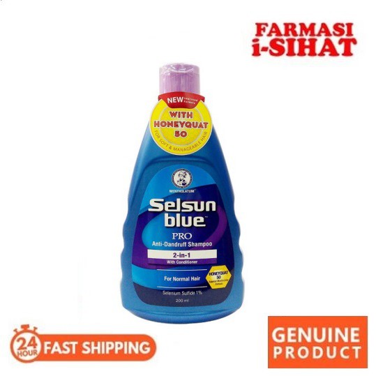 👍👍Mentholatum Selsun Blue Pro Anti-Dandruff Shampoo 200ml (~2-in-1 With ...
