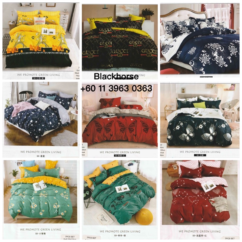 comforter Set [7 in 1] 💥🔥queen size🔥ready stock!!! | Shopee Malaysia