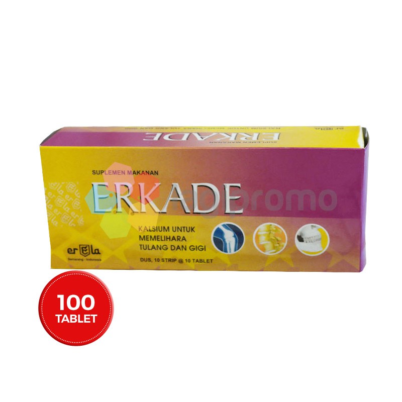 Erela Erkade 100 Tablets Vitamin Supplement for Bone and Teeth Health ...