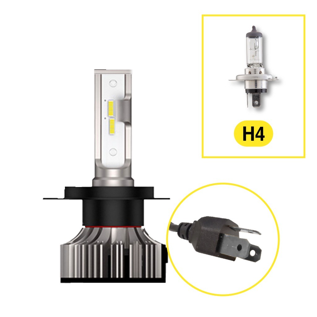 【HONDA】City *1 YEAR WARRANTY* 2PCS LED Front Headlight Foglight H4 H7 H8/H11 HB3/9005 Hi/Lo Beam ...