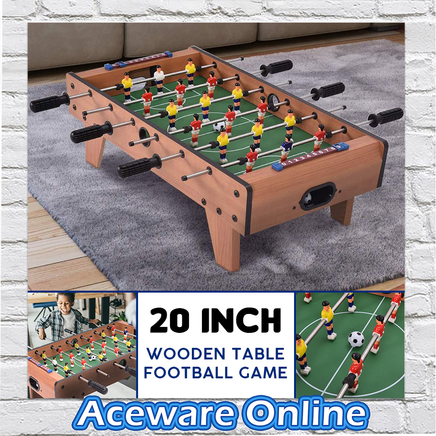 20 Inch Wooden Soccer Table Game Football Tabletop Football Indoor Game ...