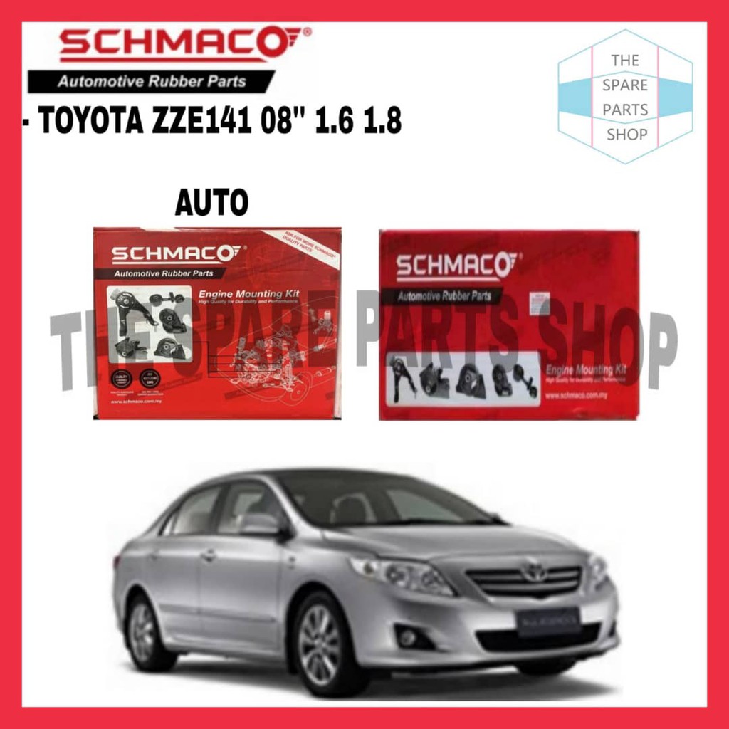 TOYOTA ALTIS ZZE141 1.6 / 1.8 AUTO SCHMACO ENGINE MOUNTING KIT SET ...