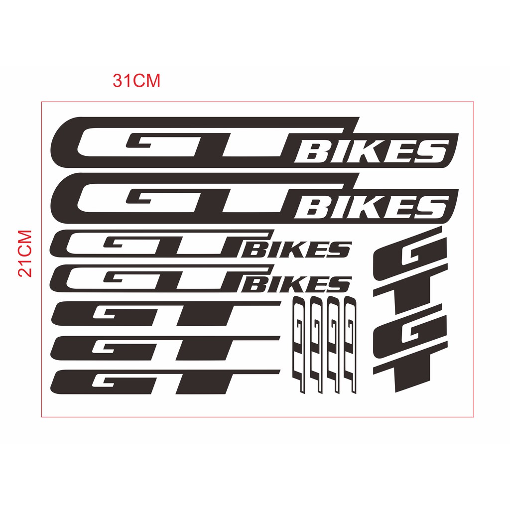 Cutting sticker/ GT Bike sticker/ GT Bike sticker | Shopee Malaysia