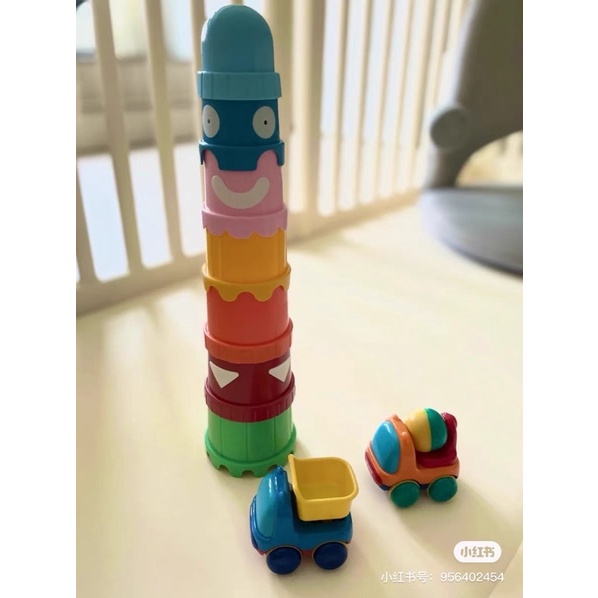 New Ikea Toy Children Stack Cup Uppsta Set of 7 Kids Toy | Shopee Malaysia