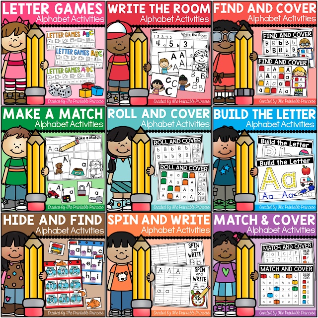 240- Alphabet Letter Activities BUNDLE Printable PDF Preschool ...