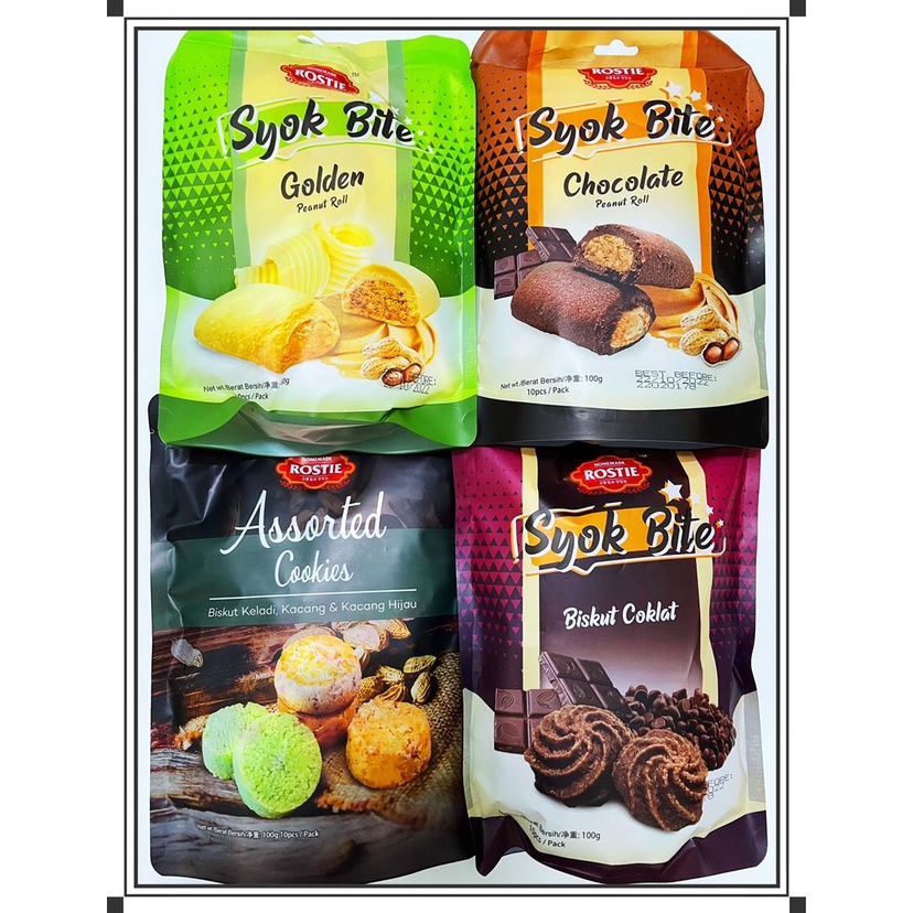 Syok Bite - Golden Peanut Roll/Biskut Coklat/Chocolate Peanut Roll ...