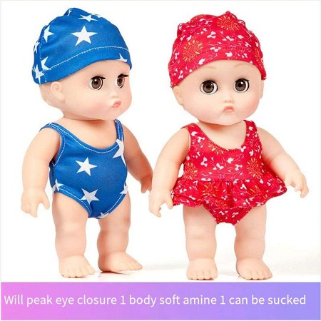 Simulation doll full soft rubber baby fake doll silicone girl princess ...