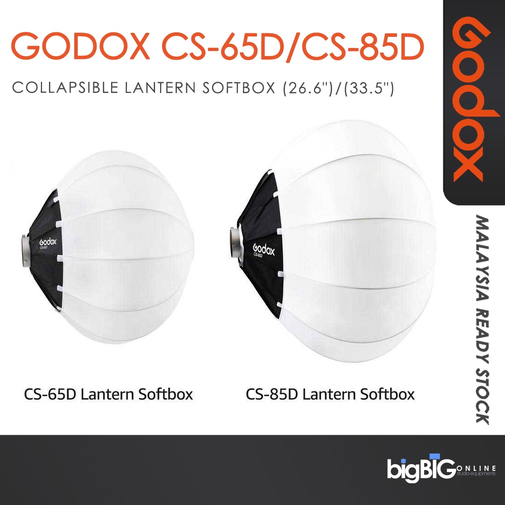 Godox CS-65D / CS-85D Collapsible Lantern Softbox (26.6") / (33.5 ...