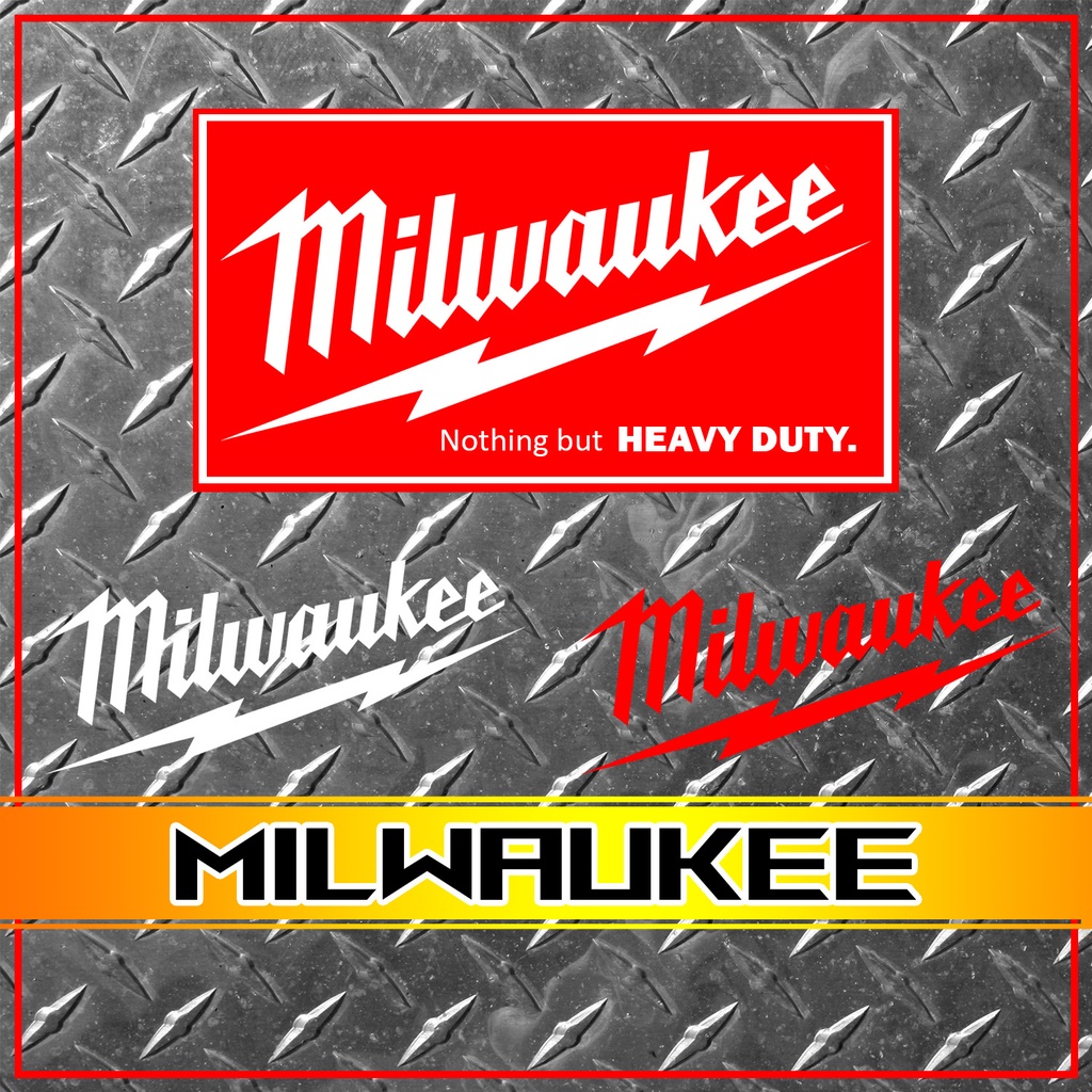 Sticker Milwaukee / Milwaukee Sticker 1 and 2 Color Cutting Sticker ...