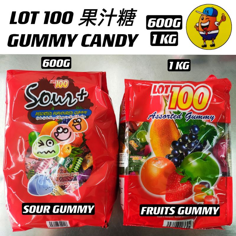 LOT 100 SOUR PLUS ASSORTED GUMMY SOFT CANDY 580G 150PCS | Shopee Malaysia