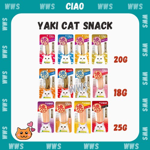 CIAO Fillet Inaba Yaki Cat Snack # Chicken Fillet # Pouched & Grilled # 18g / 20g / 25g | Shopee ...