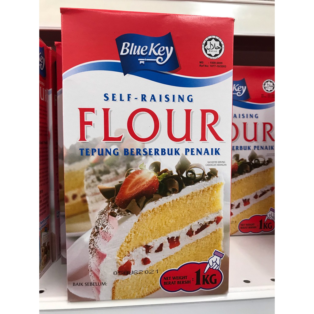 Blue Key Self Raising Flour / Tepung Berserbuk Naik Sendiri | 1kg ...