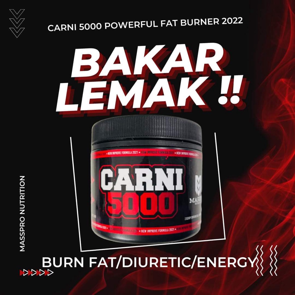 HALAL L-CARNITINE CARNI 5000 POWERED FAT BURNING 30 SERVING 60 SCOOP ...