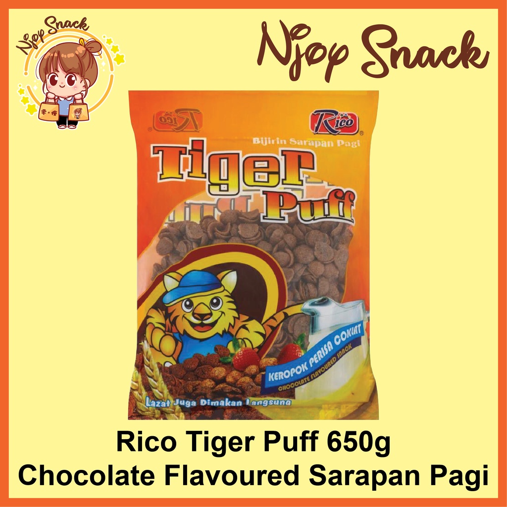 600g RICO TIGER PUFF / CHOCOLATE FLAVOURED SARAPAN PAGI | Shopee Malaysia