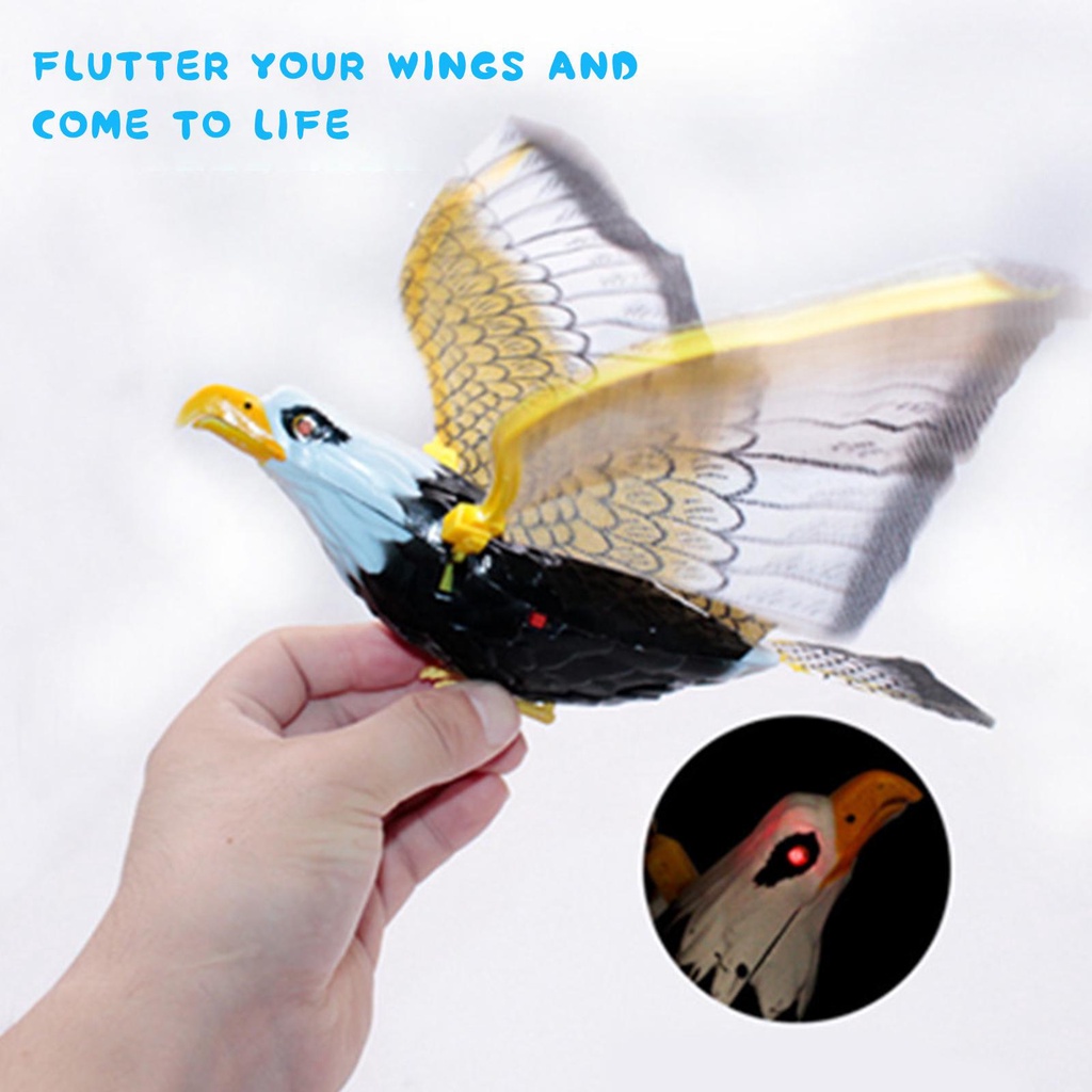 Cat Dog Toy Eagle Parrot Luminous Music Hanging Line Flash Flying Eagle ...