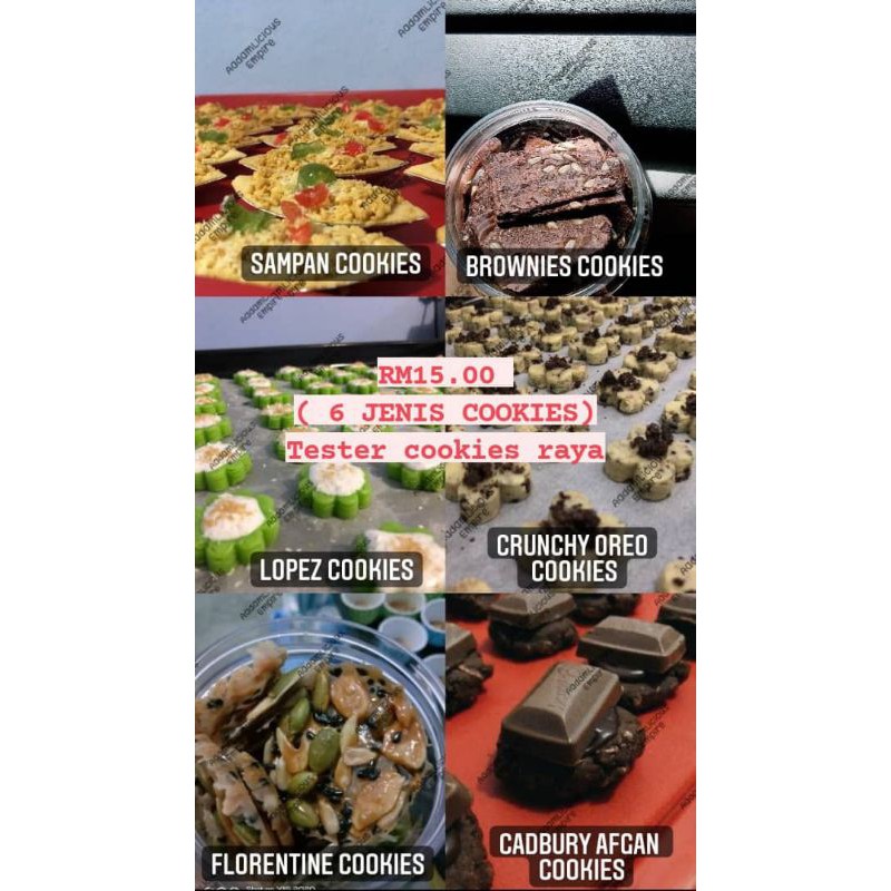 MIX COOKIES ( 6 JENIS COOKIES) | Shopee Malaysia