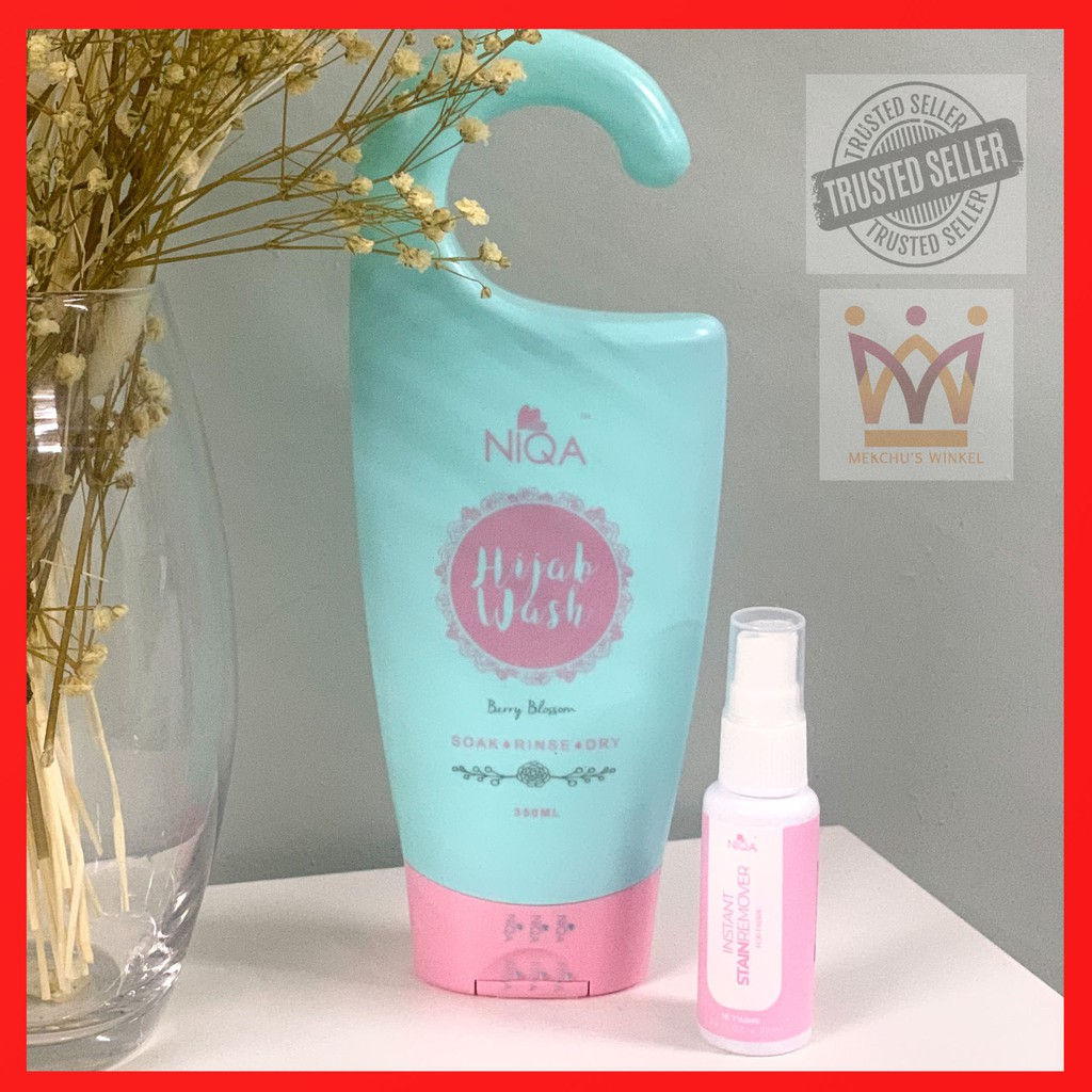 💥READY STOCK💥 COMBO NIQA [with FREE GIFT]- Hijab Wash (350ml) & Instant ...