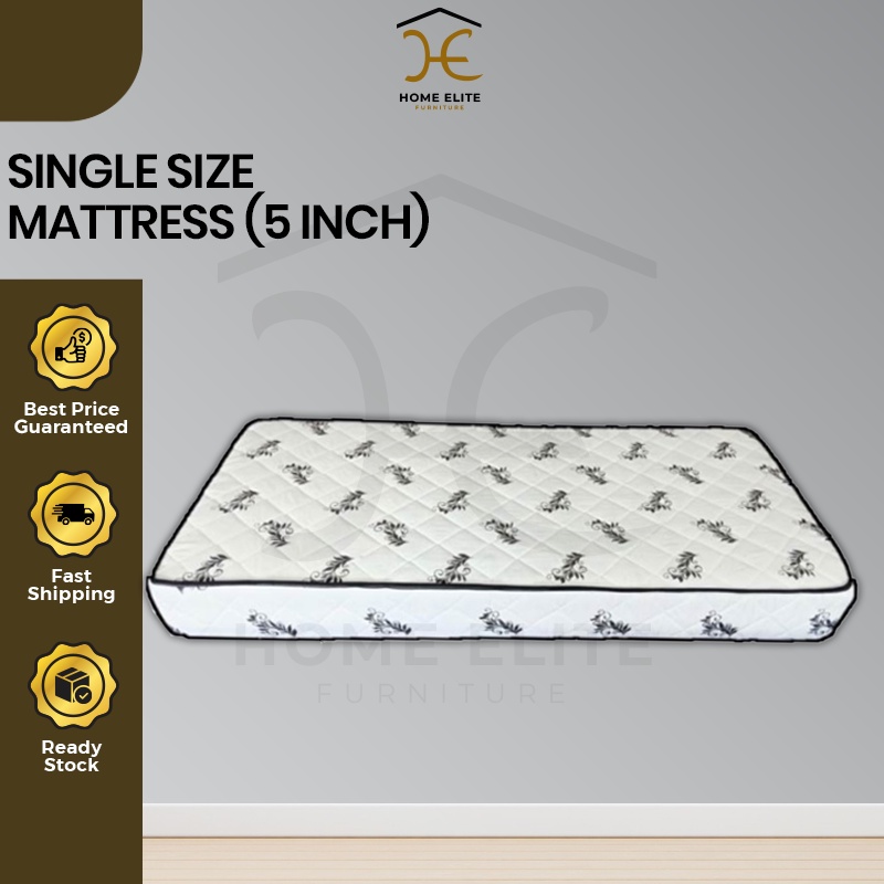 HOME ELITE Single Size Mattress 5 inch Tilam Synthetic Latex Tilam ...
