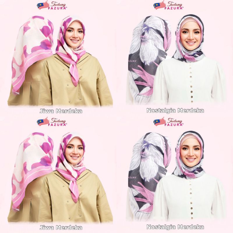 TUDUNG FAZURA JIWA MERDEKA + NOSTALGIA HOT COMBO | Shopee Malaysia