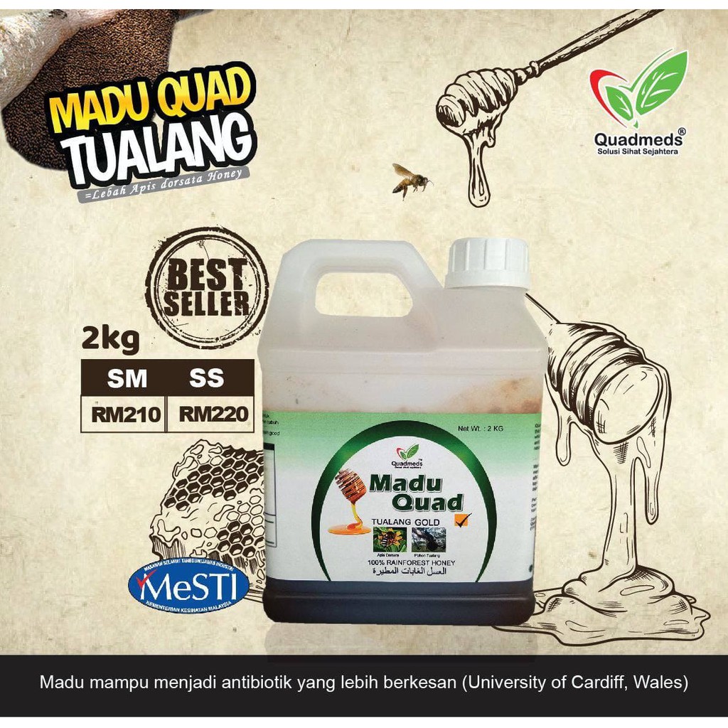 🔥🔥Madu Quad Tualang Asli/Madu Asli/Maduquad/Quadmeds/Raw Honey/Original ...