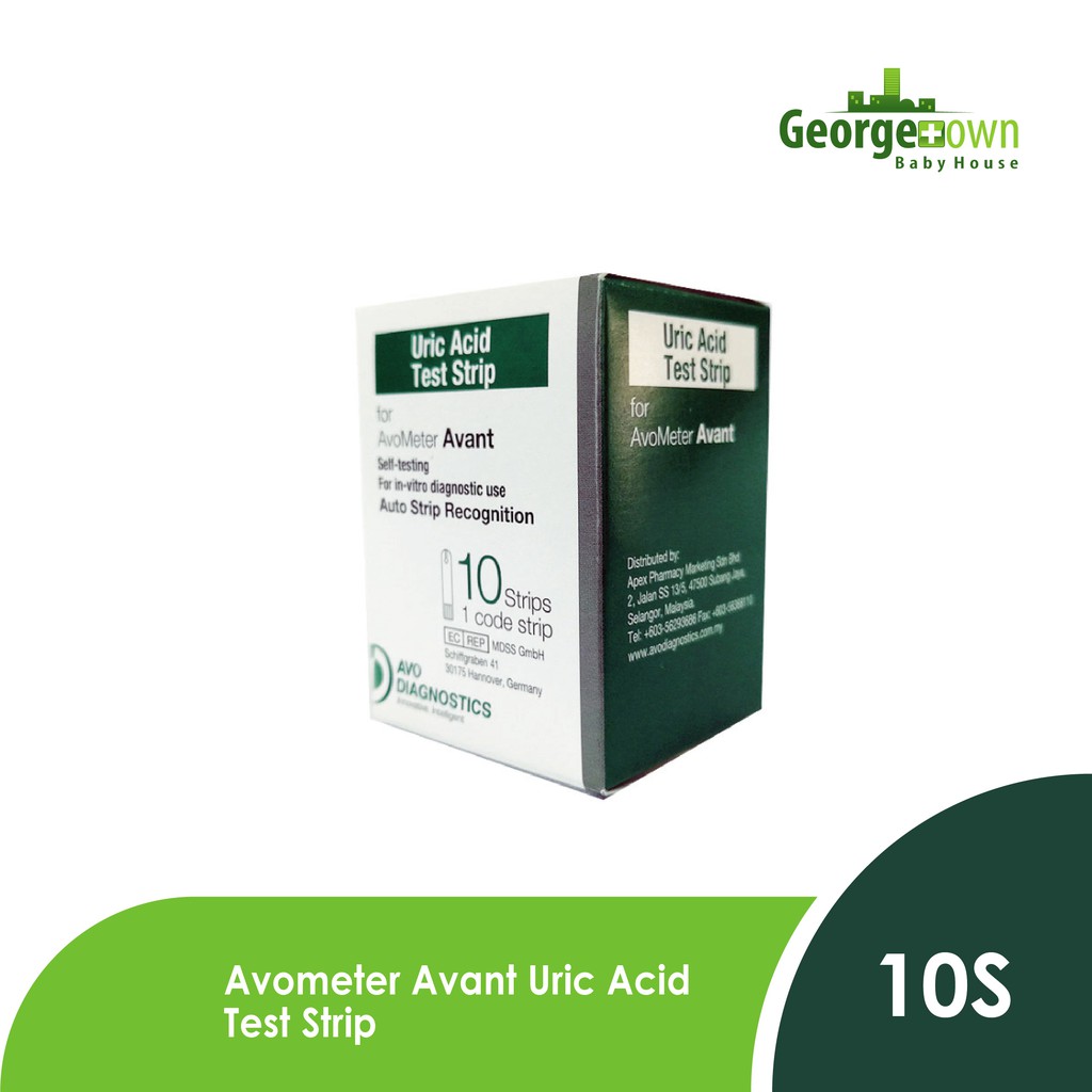 AVOMETER URIC ACID STRIPS 10'S (GTG) | Shopee Malaysia