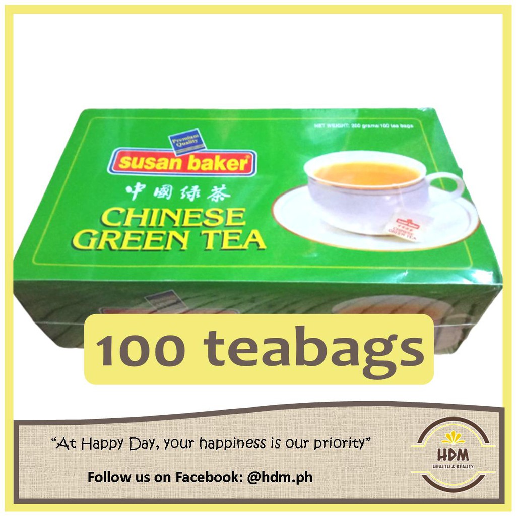 Susan Baker Green Tea / 100 Tea Bags (200g) | Shopee Malaysia