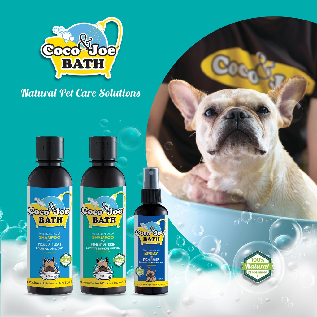 Coco & Joe BATH [Pure Essential Oil Shampoo] For TICKS & FLEAS | Shopee ...