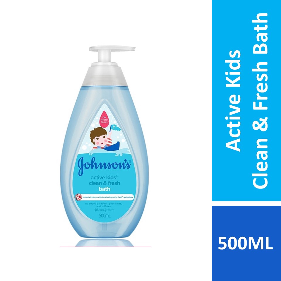 Johnson's Active Kids Clean & Fresh Bath 500ml | Shopee Malaysia