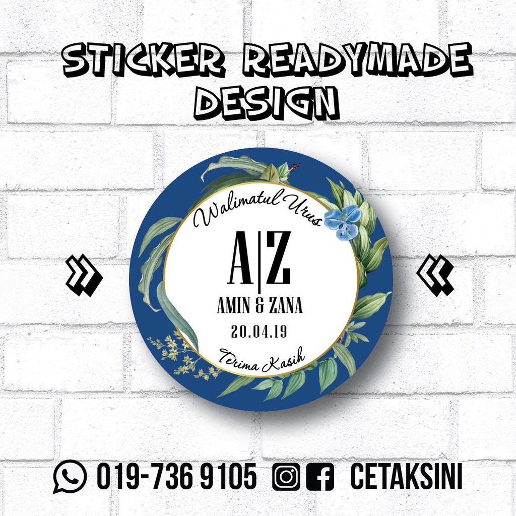 STICKER DOORGIFT WEDDING CANTIK !! MURAH!! | Shopee Malaysia