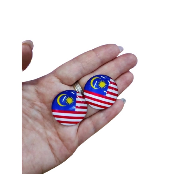 Ring Tudung Merdeka Hari Kebangsaan Ring Brooch Bendera Malaysia Flag ...