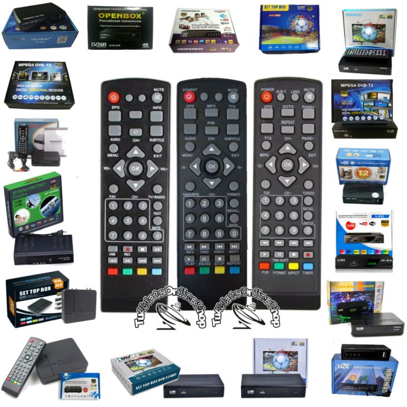 Remote control for Decoder DVB-T2 U002/Megogo/Fraskoo/HdOpenBox/K2/K2 ...