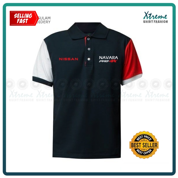G Polo T Shirt Sulam Nissan Navara PRO Pick Up Trucks 4WD Turbo Diesel ...
