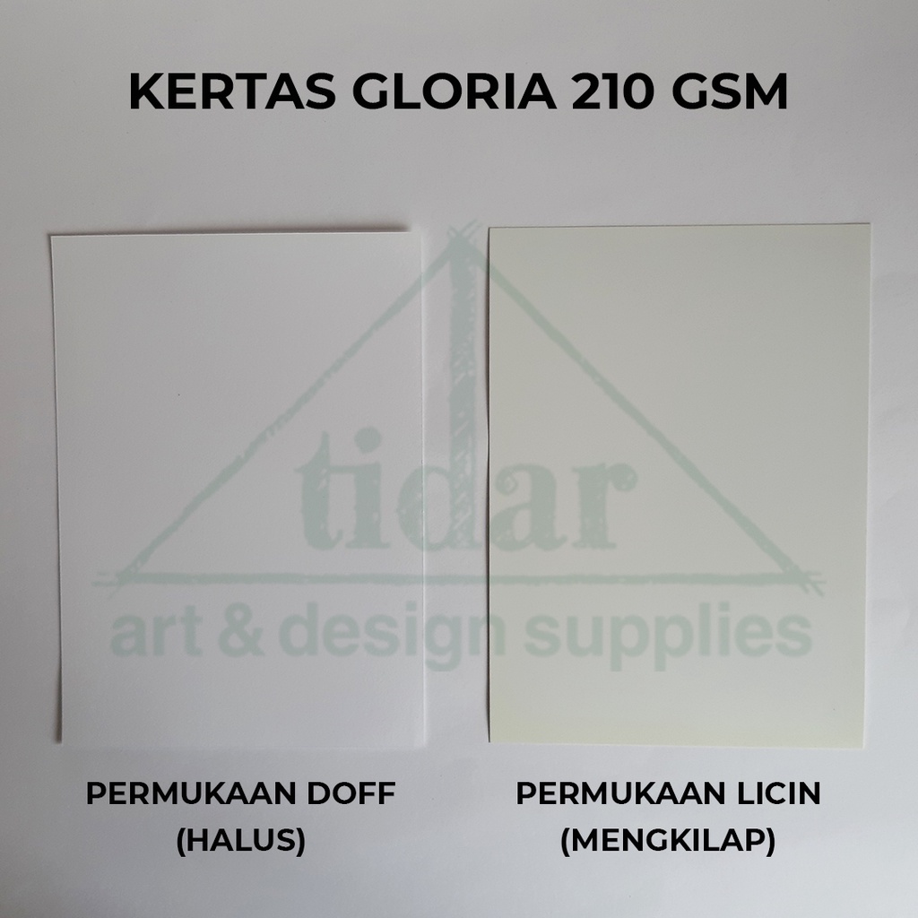 Gloria Paper 210 gsm - Thick Fine Cardboard - Drawing / Watercolor ...