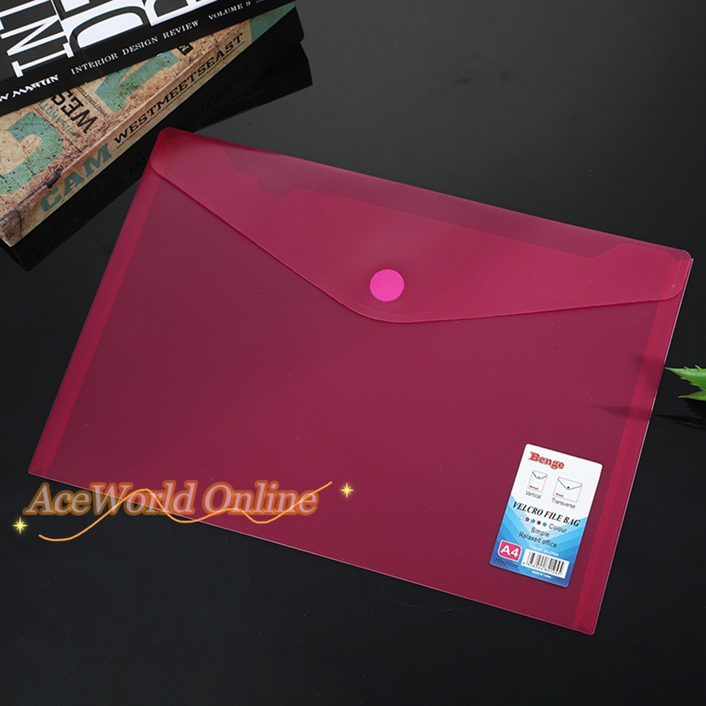 4Pcs | Velcro File Bag | File Folder | A4 | Vertical | Horizontal ...