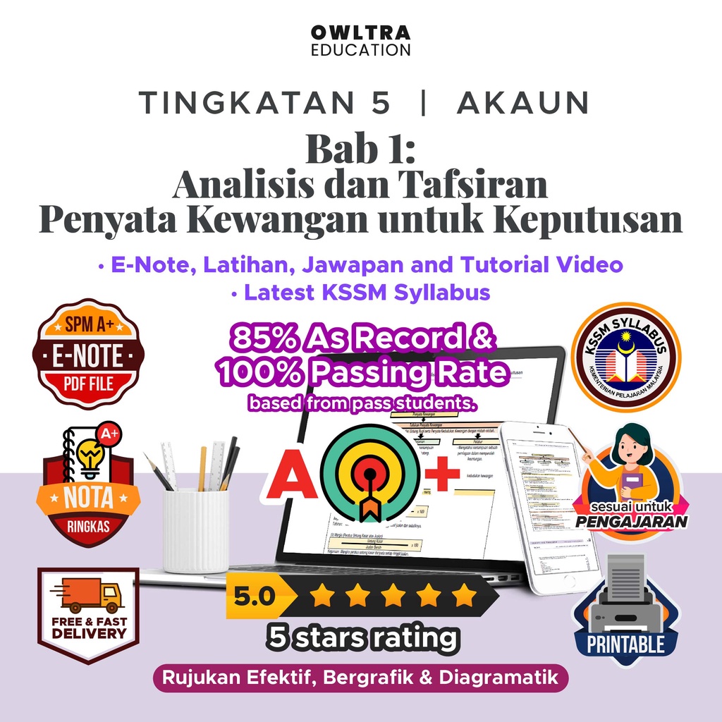 Nota Akaun SPM Bab 1 Analisis dan Tafsiran Penyata TIngkatan 5 (Online ...