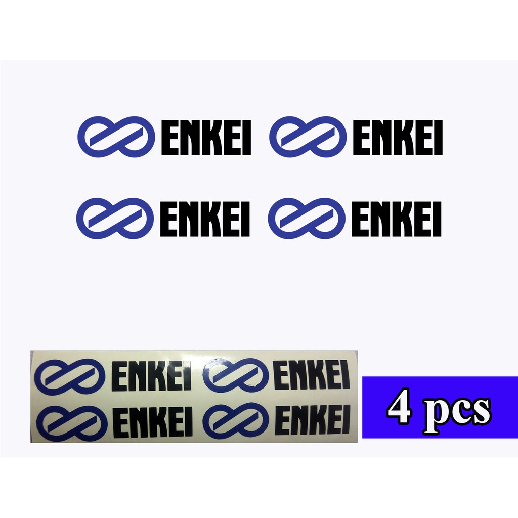 4 Pcs Enkei Sport Rims Stickers Decal PF07 RP01 Myvi Honda Proton Car ...