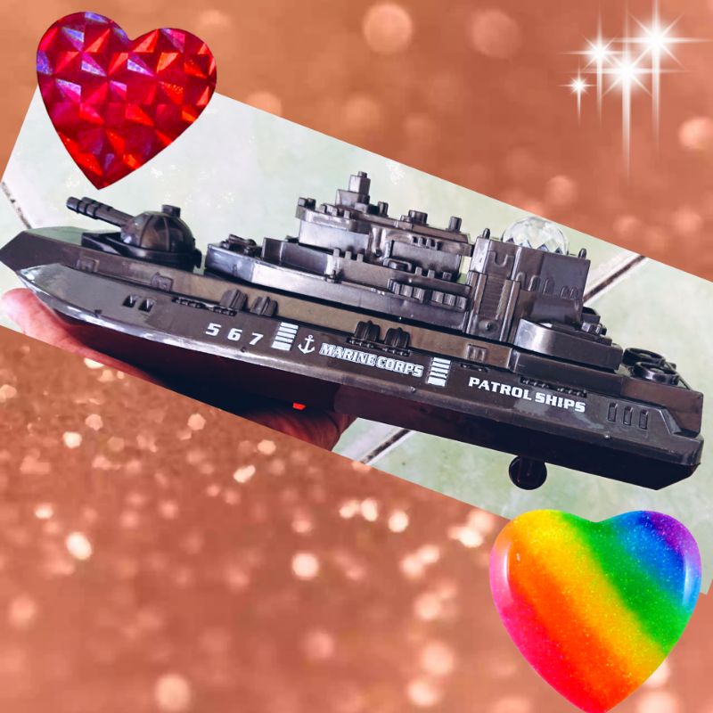 Marinecorps PATROL SHIPS 567 Music And Lights Military Marine Ship Toy ...