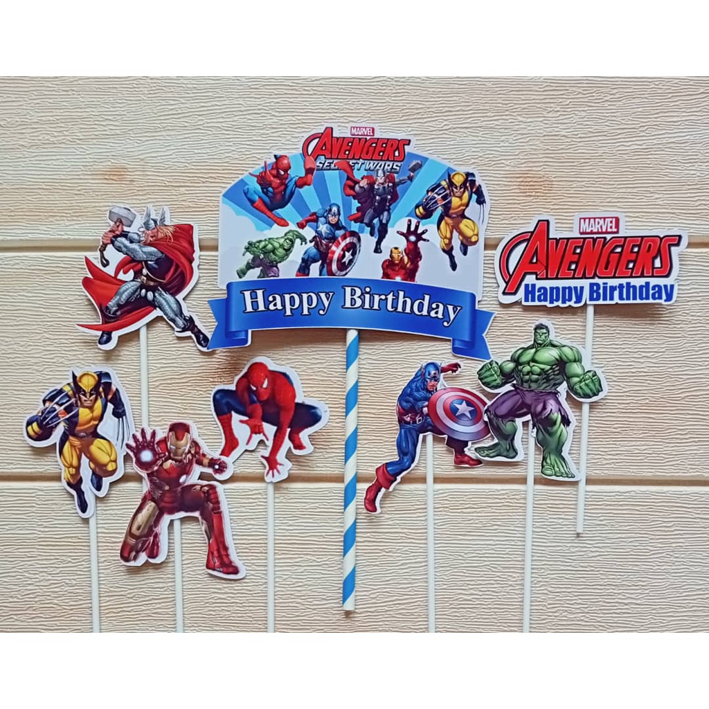 AVENGER MARVEL TOPPER CAKE 01 | Shopee Malaysia