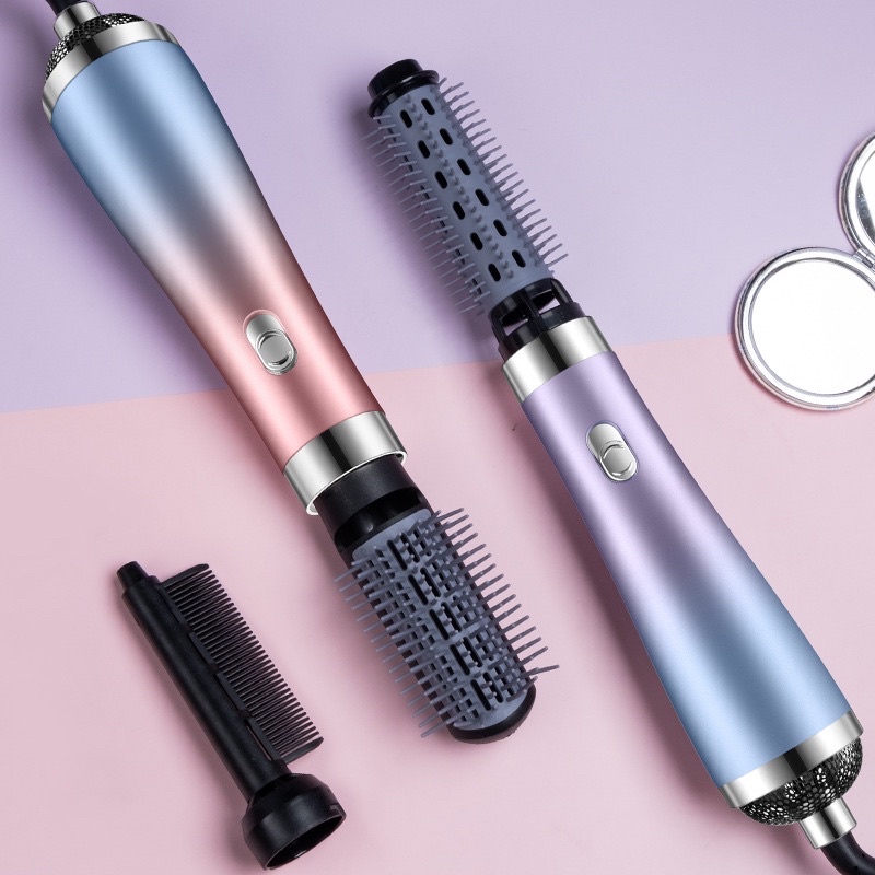 Hair dryer comb 3 in 1 negative lon hair dry curl straighten powerful ...