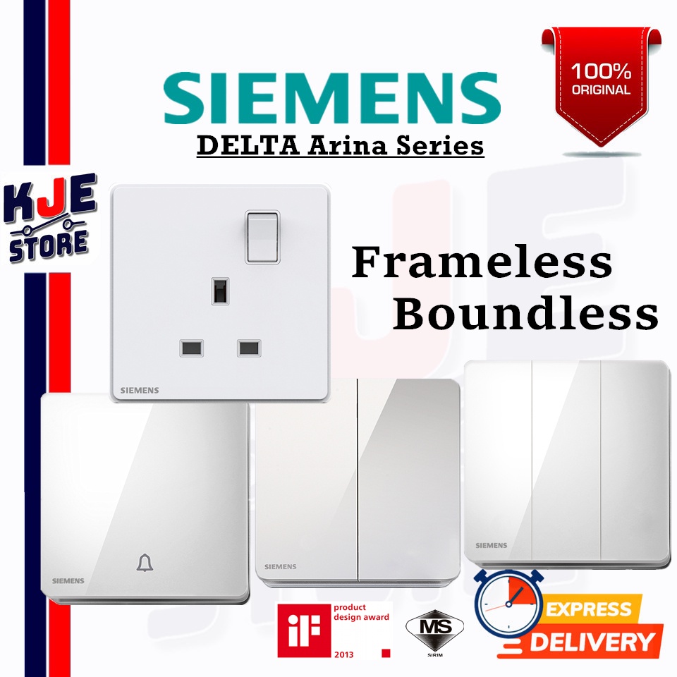 SIEMENS DELTA® ARINA Series Switches & Socket Outlet - Frameless ...