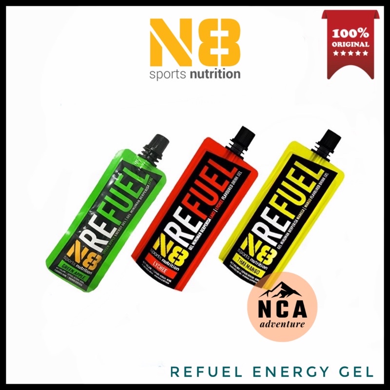 N8 REFUEL ENERGY GEL - Green Apple | Thai Mango | Lychee | 40ml (Exp ...