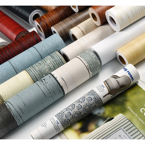 Corak Kayu Bamboo Buluh 2D PVC Wallpaper Sticker Self Adhesive Water ...