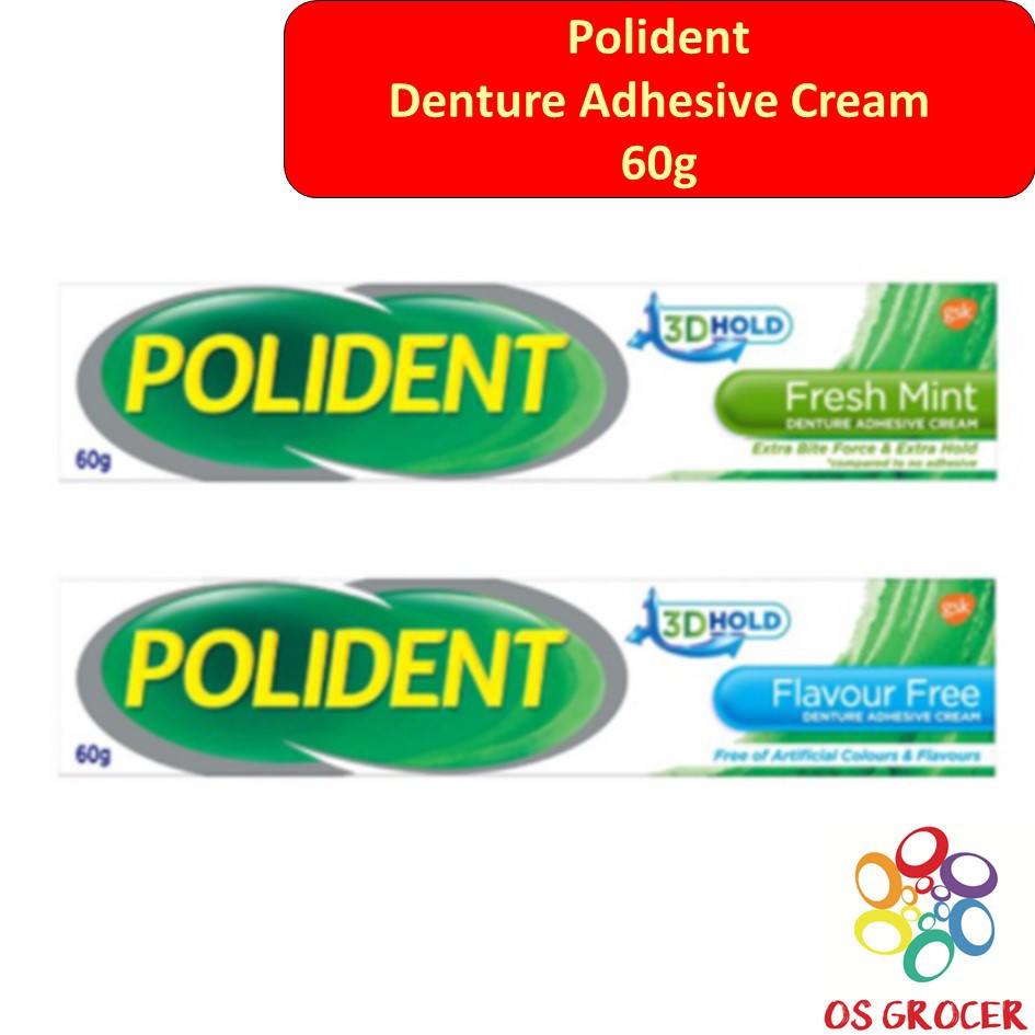 Polident Denture Adhesive Cream 60g | Shopee Malaysia