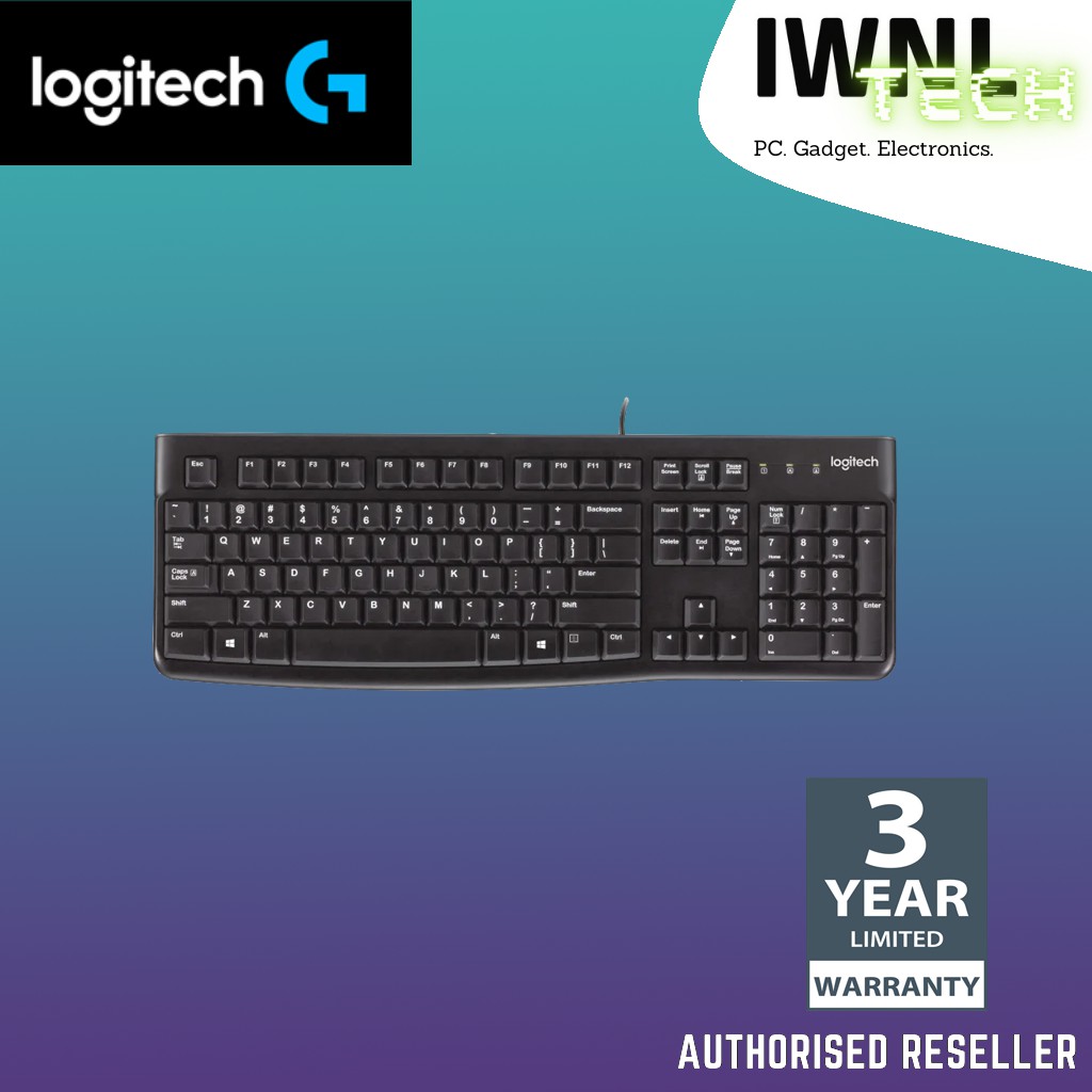 LOGITECH WIRED USB COMPACT KEYBOARD K120 (920-002582) | Shopee Malaysia